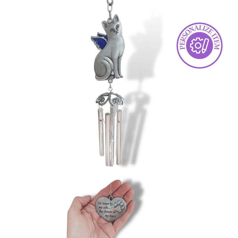 Memorial Wind Chime, Pet Memorial Gifts, Cat Wind Chimes